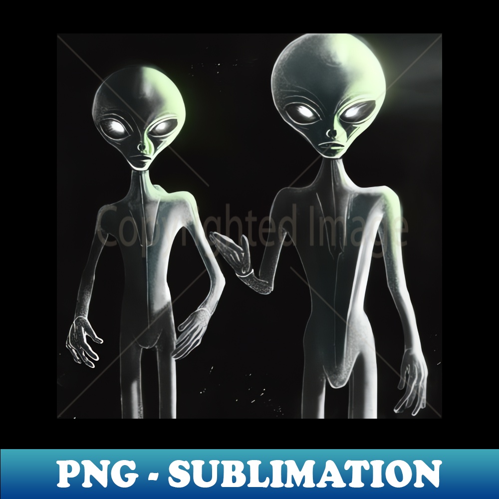 Two Scary aliens from space - High-Quality PNG Sublimation D | Inspire ...
