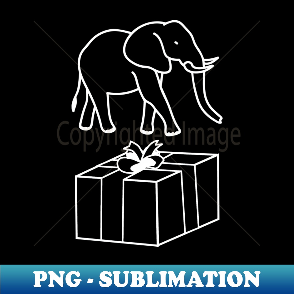 White Elephant Gift - PNG Transparent Digital Download File | Inspire ...