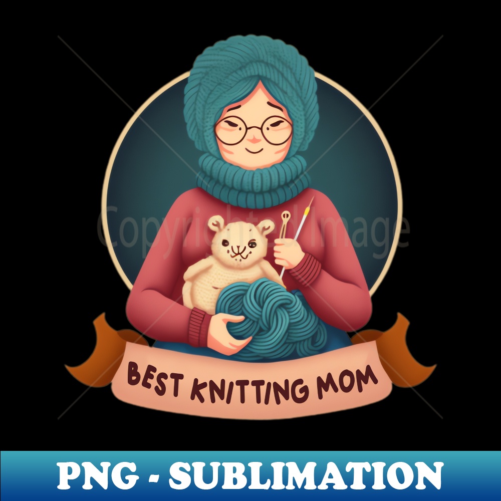 Best Knitting Mom Ever - Premium PNG Sublimation File - Perf | Inspire Uplift