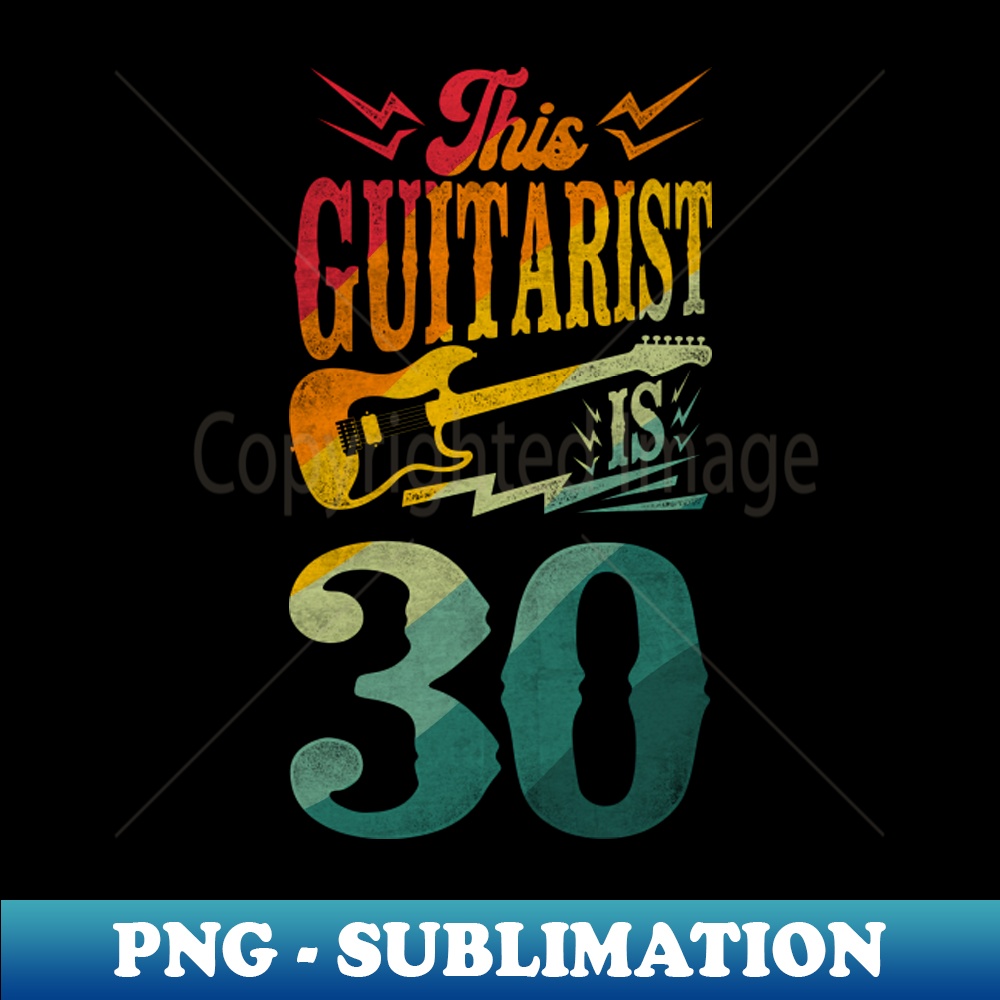 This Guitarist Is 30 Guitar Design Guitarist 30th Birthday - - Inspire ...