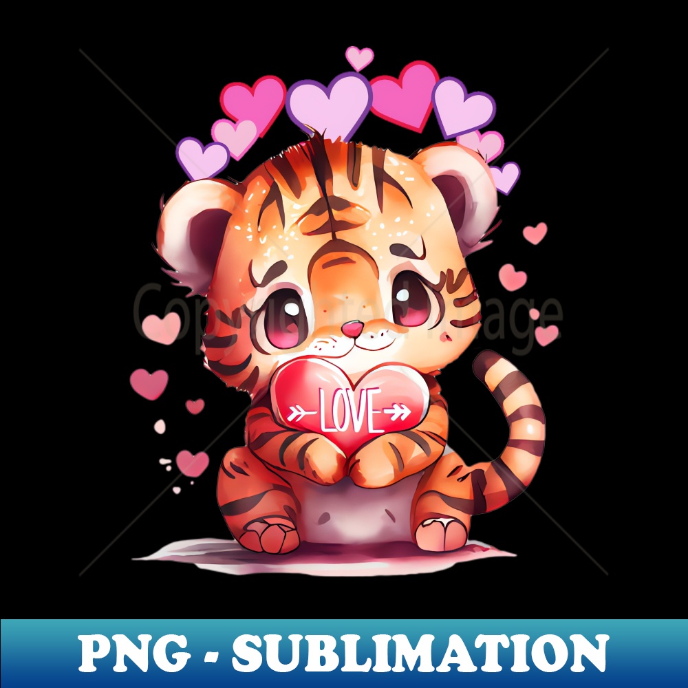 Cute Baby Animal - Tiger - Love - Wall Art - - Premium Subli | Inspire ...