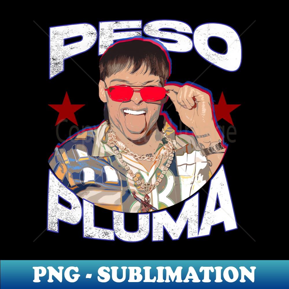 Rapper Peso Pluma - Retro PNG Sublimation Digital Download - | Inspire ...