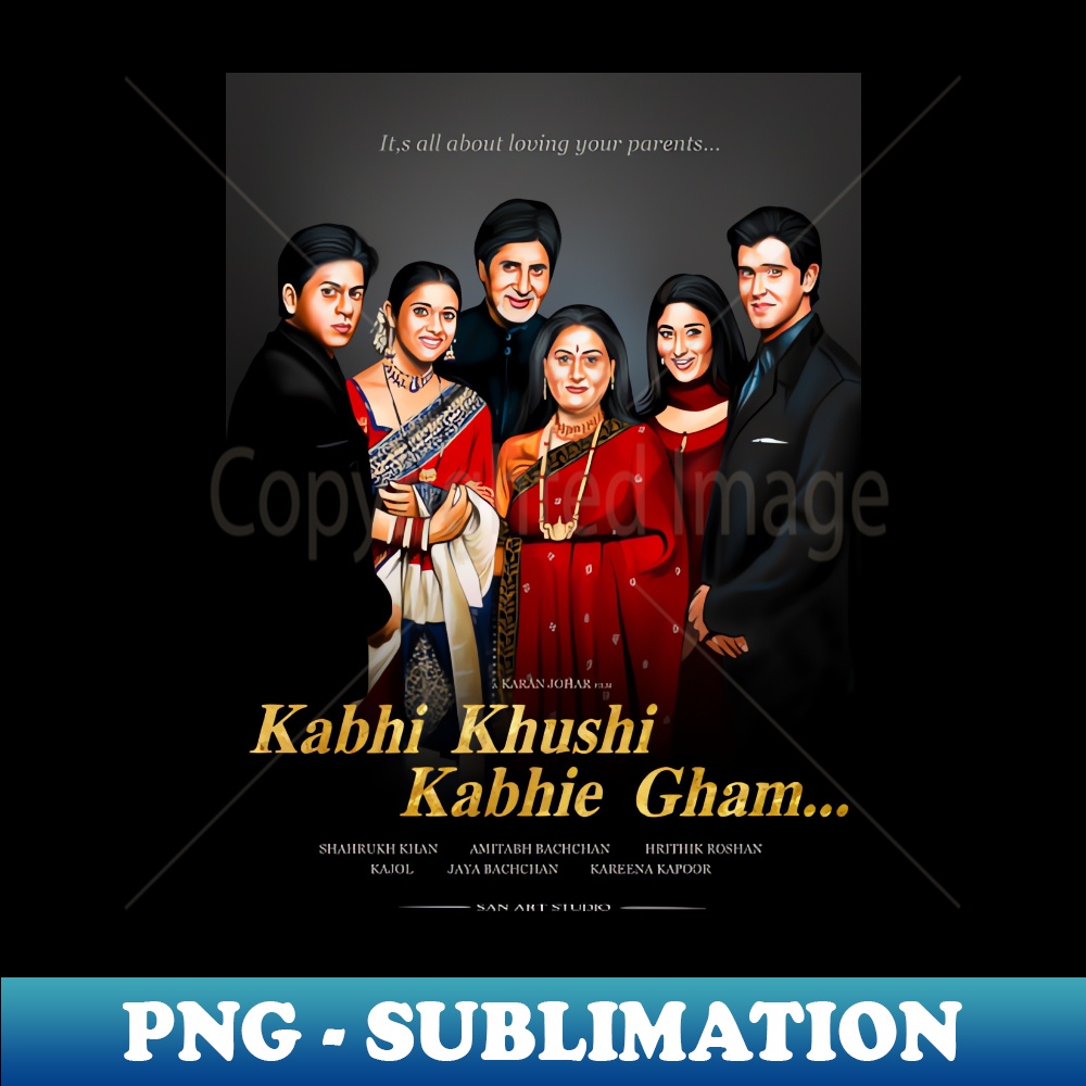 Kabhi Khushi Kabhi Gham-artwork - PNG Transparent Digital Do | Inspire ...