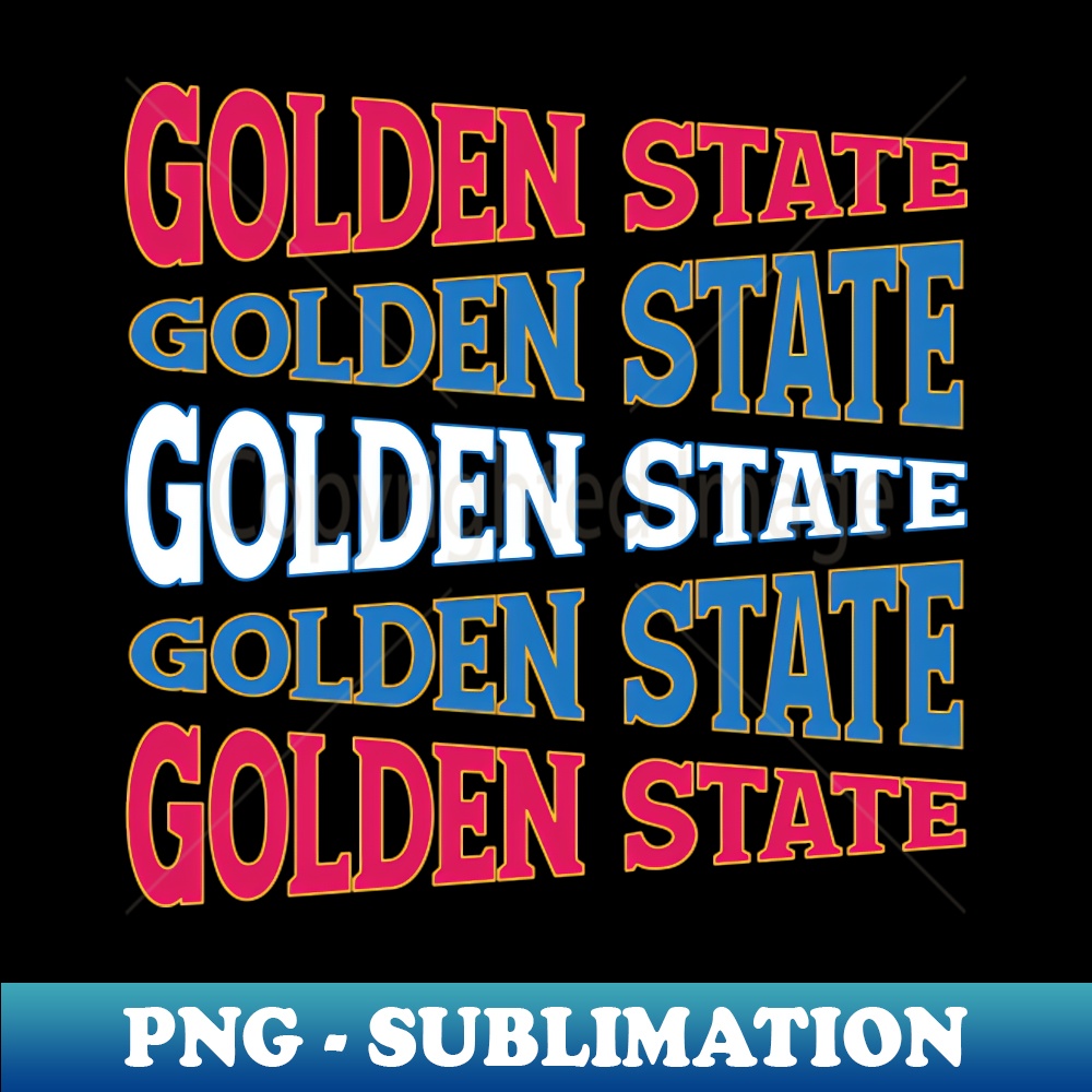 NATIONAL TEXT ART GOLDEN STATE - Trendy Sublimation Digital | Inspire ...
