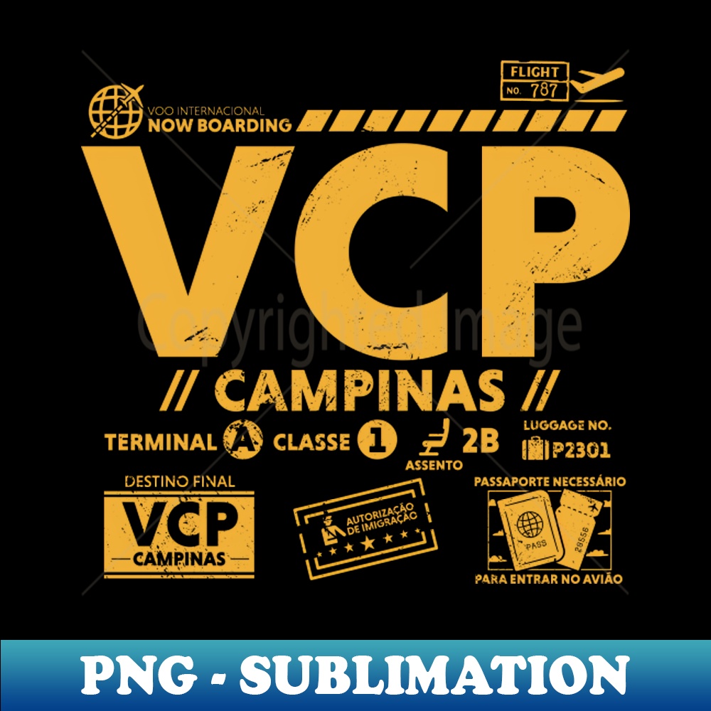 Vintage Campinas VCP Airport Code Travel Day Retro Travel Ta | Inspire ...