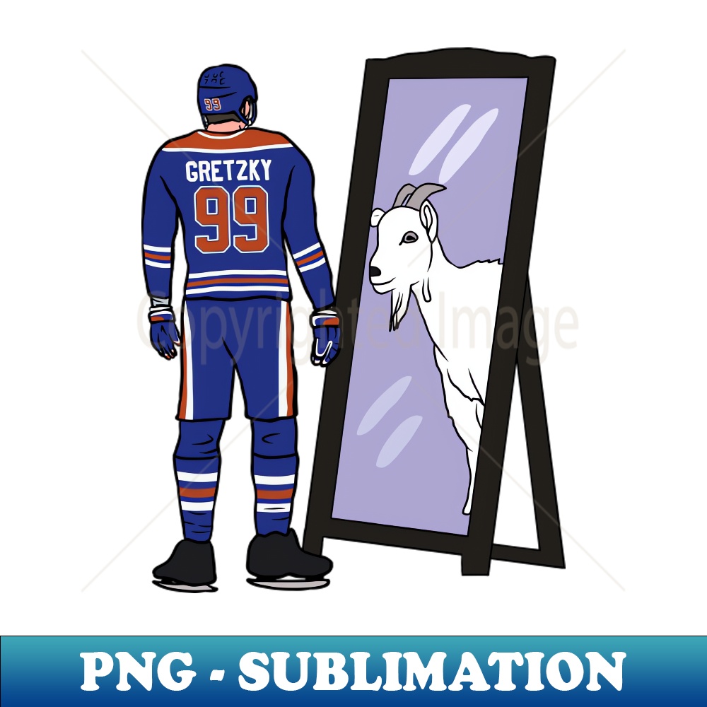 Wayne Gretzky Mirror GOAT - PNG Transparent Sublimation Desi - Inspire ...