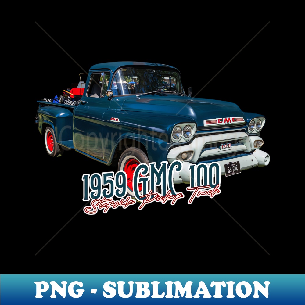 1959 GMC 100 Stepside Pickup Truck - Instant Sublimation Dig - Inspire ...