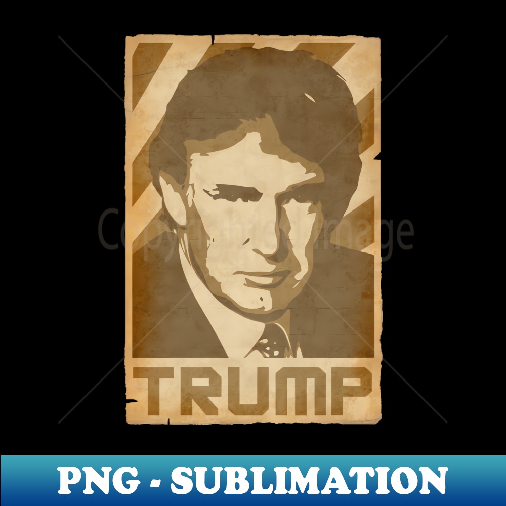 Donald Trump Retro Propaganda - Aesthetic Sublimation Digita - Inspire ...