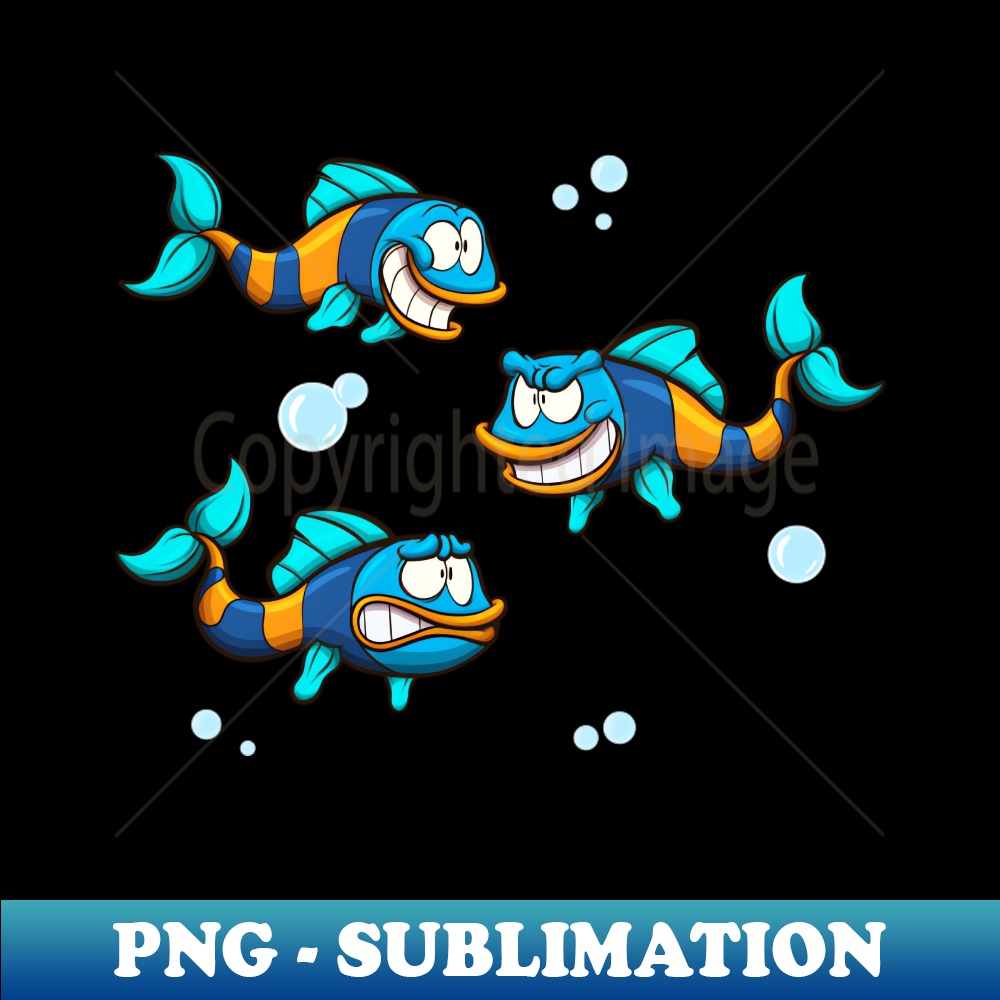 Funny Fish With Different Expressions - PNG Transparent Subl - Inspire ...