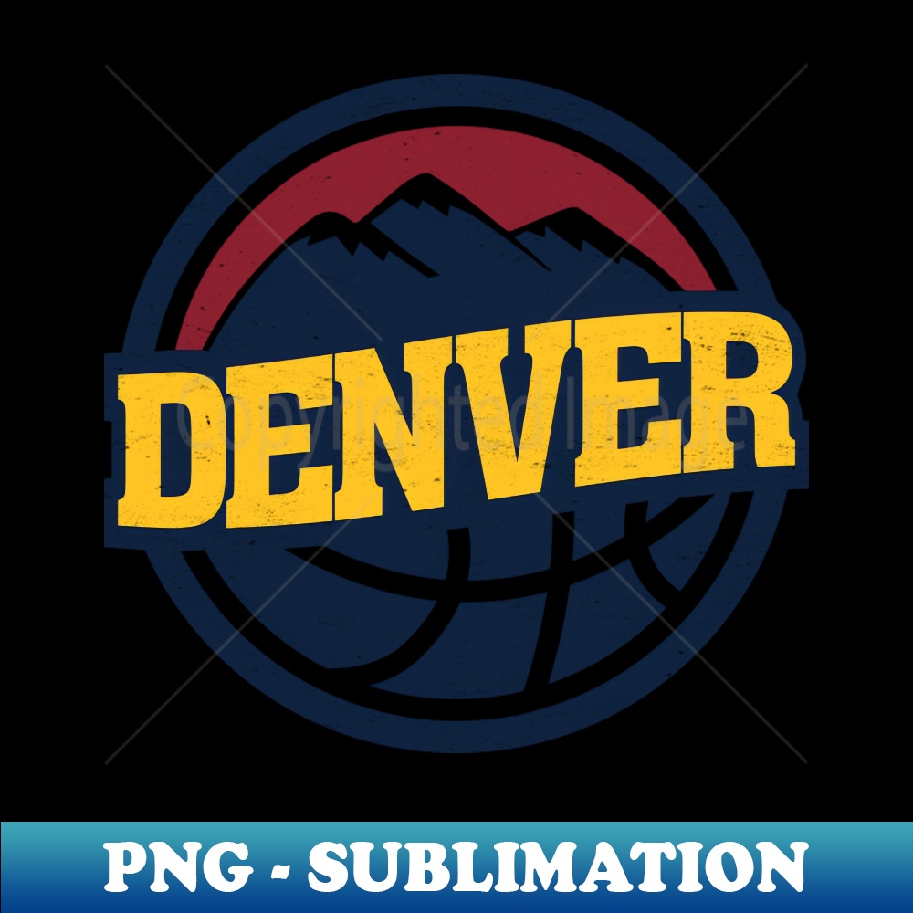 Retro-Inspired Denver Basketball Logo - PNG Transparent Subl - Inspire ...