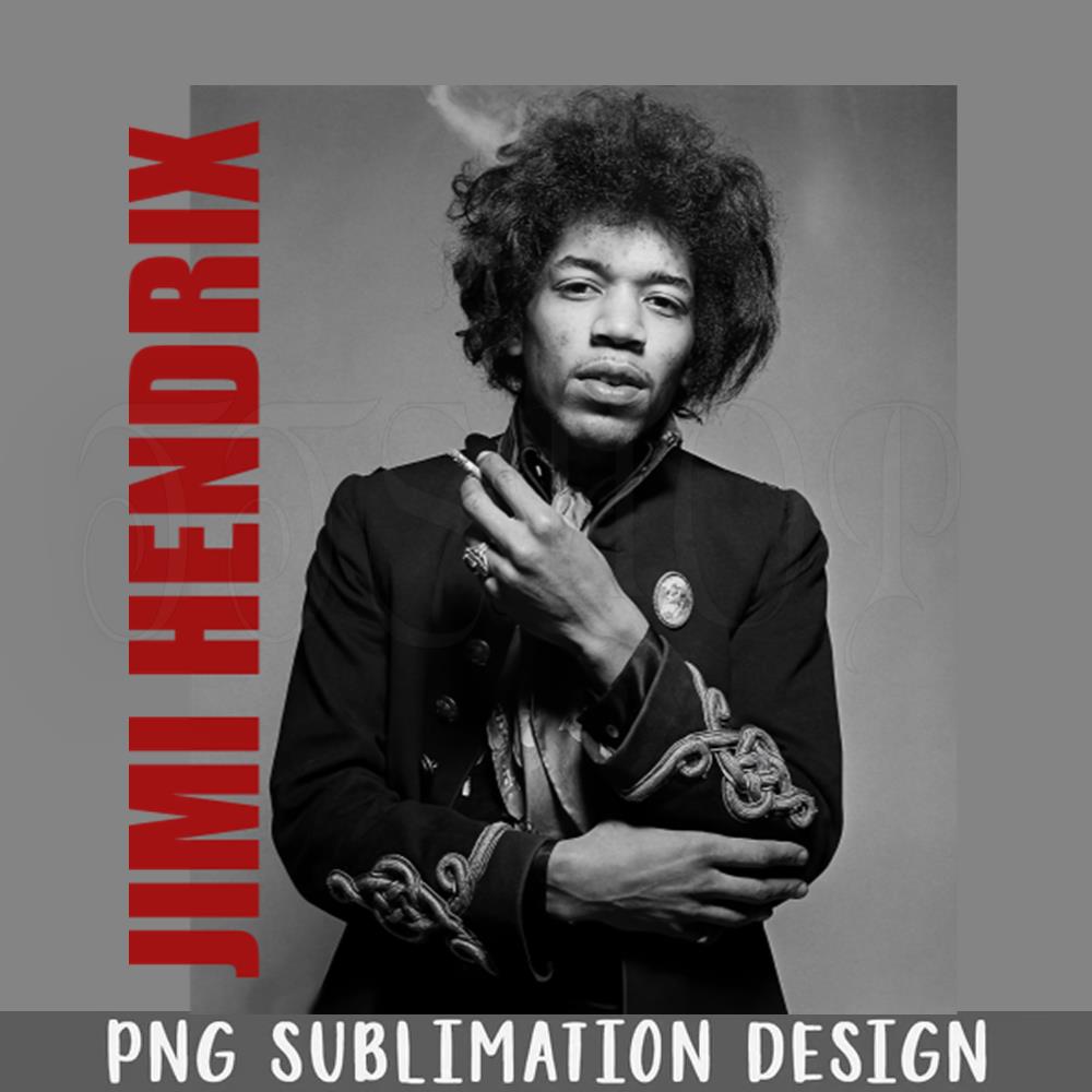 Jimi Hendrix Retro Aesthetic Fan Art 1 PNG Download | Inspire Uplift