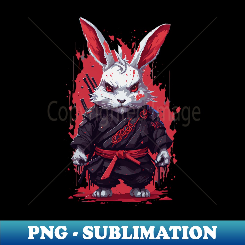 Ninja Rabbit - Artistic Sublimation Digital File - Add a Fes - Inspire ...