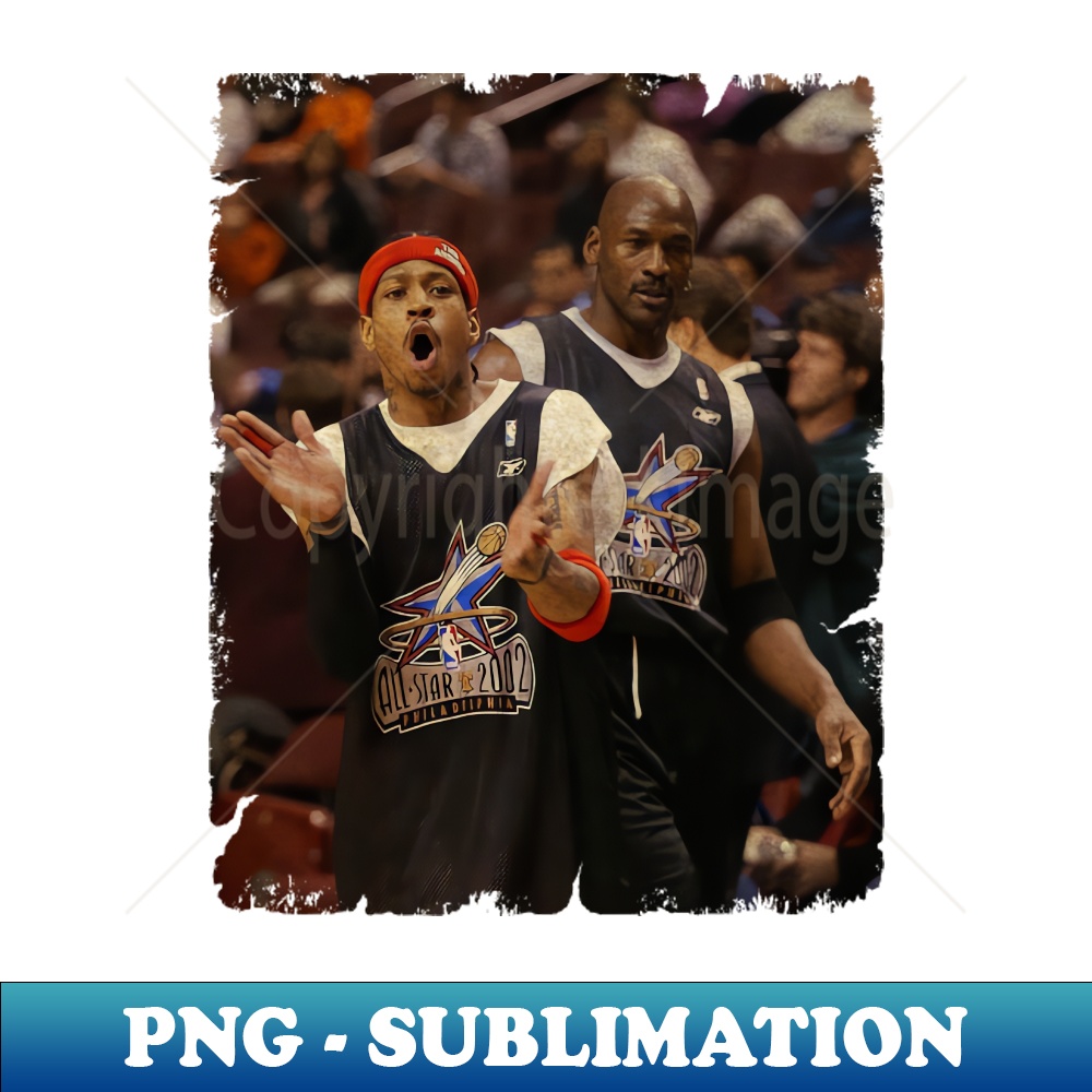 Allen Iverson and Michael Jordan in NBA All-Star Practice - | Inspire ...