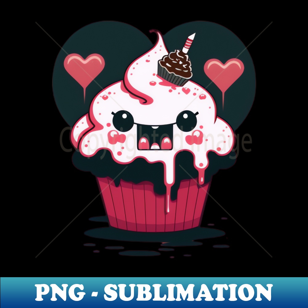 Kawaii Evil Cupcake - Professional Sublimation Digital Downl | Inspire ...
