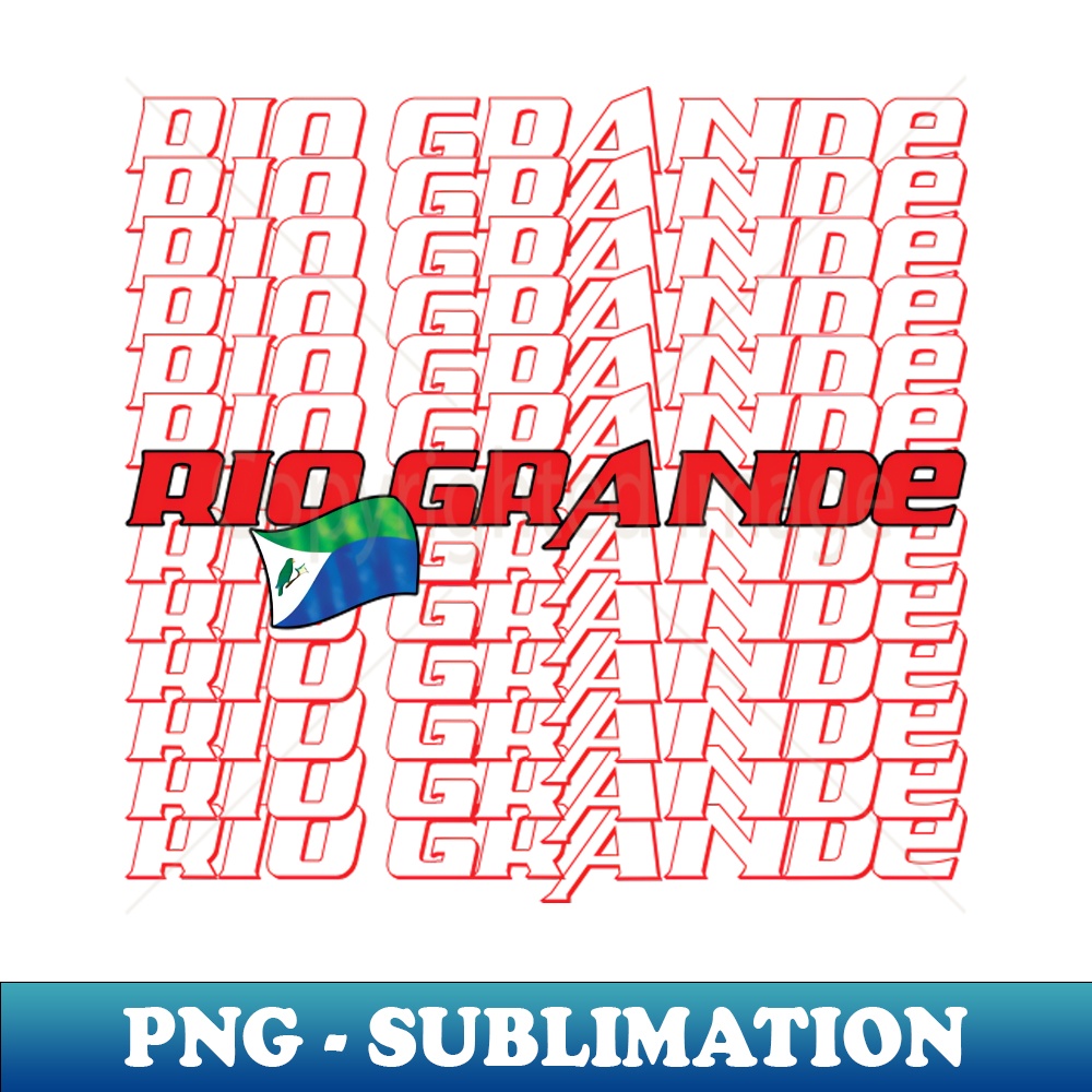 Rio Grande Cascade text - Stylish Sublimation Digital Downlo | Inspire ...