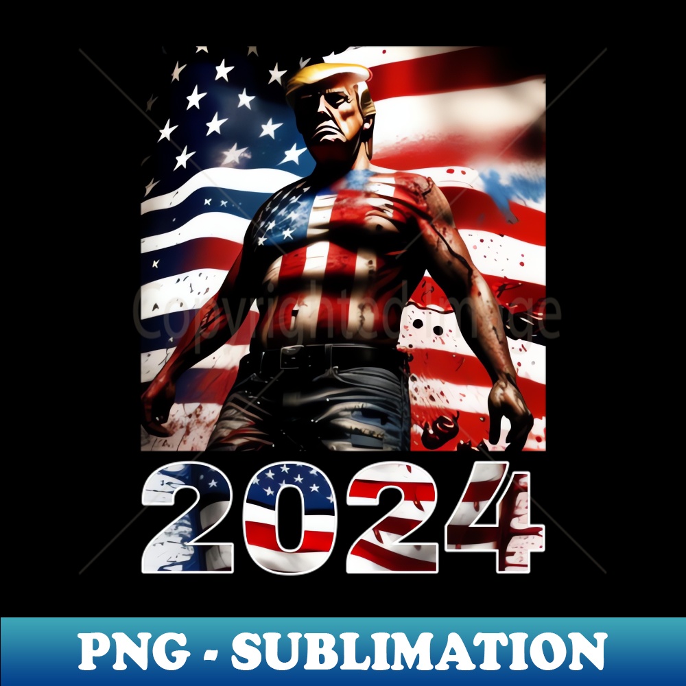 Trump24 - PNG Transparent Sublimation Design - Stunning Subl | Inspire Uplift