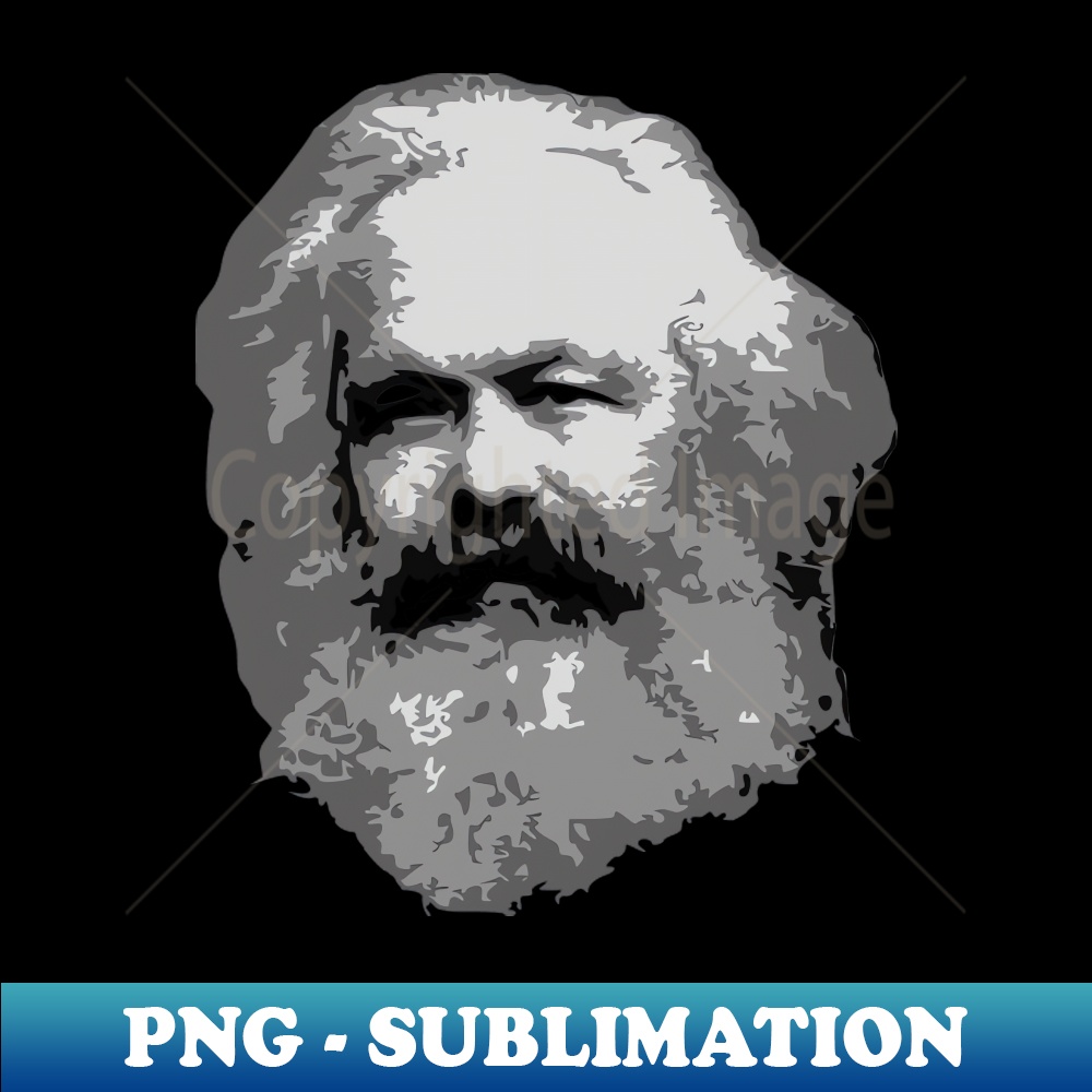 Karl Marx Black and White - Signature Sublimation PNG File - | Inspire ...