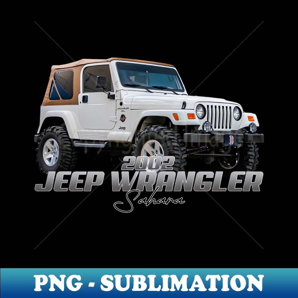 2002 Jeep Wrangler Sahara - Premium PNG Sublimation File - S | Inspire ...