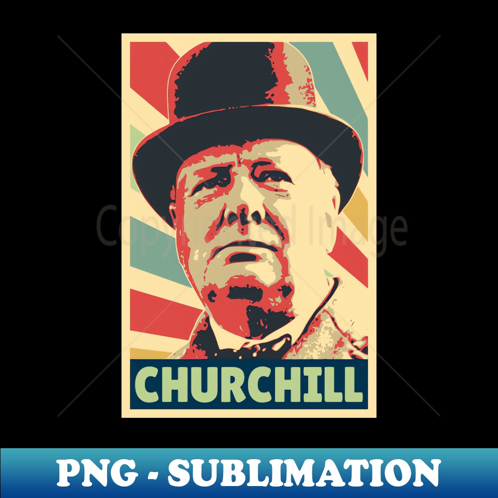 Winston Churchill Vintage Colors - Premium PNG Sublimation F - Inspire ...