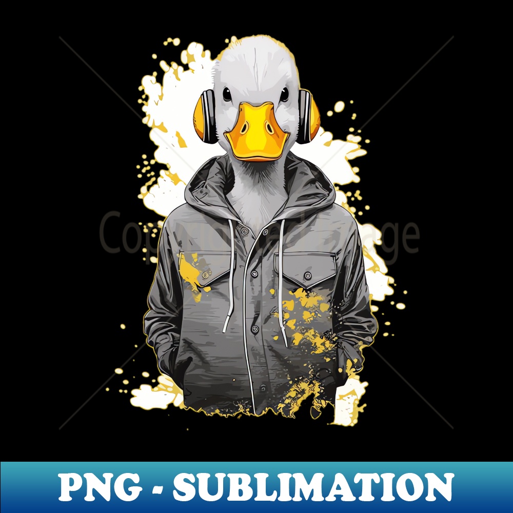 Duck wearing headset - Aesthetic Sublimation Digital File - | Inspire ...