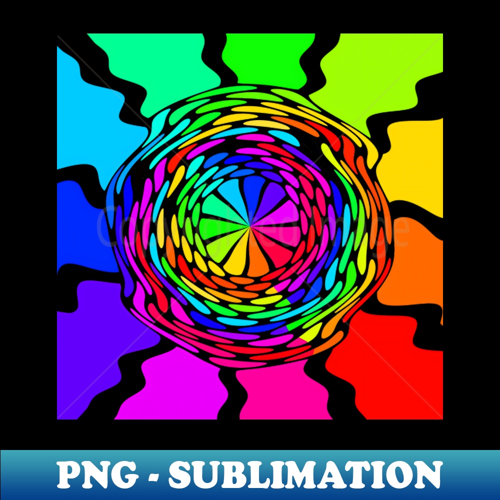 Rainbow Color Wheel - Premium Sublimation Digital Download - | Inspire ...
