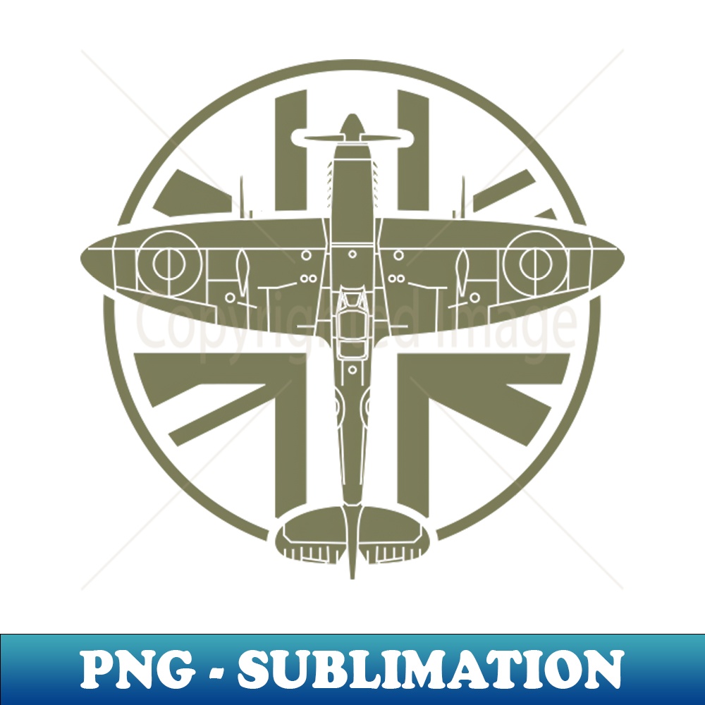 RAF Spitfire WW2 Fighter Plane Union Jack Flag - Artistic Su | Inspire ...