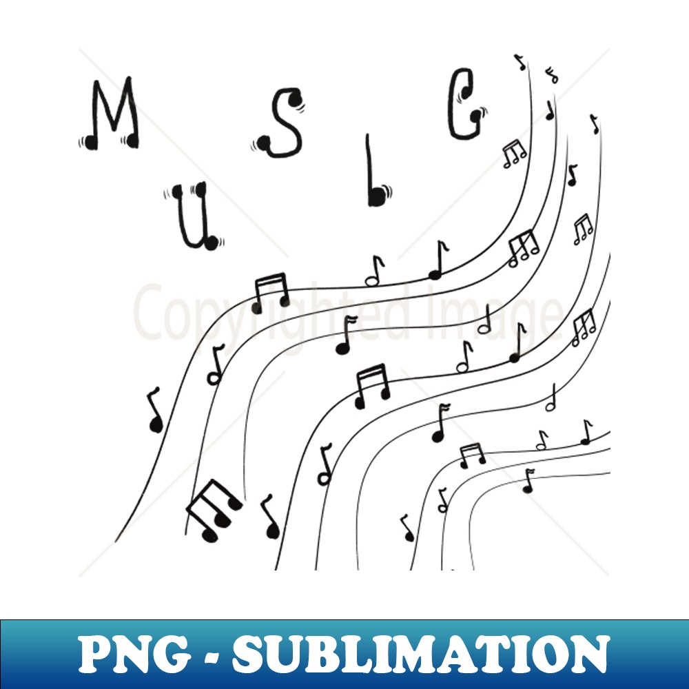 Music notes - Retro PNG Sublimation Digital Download - Revol | Inspire ...