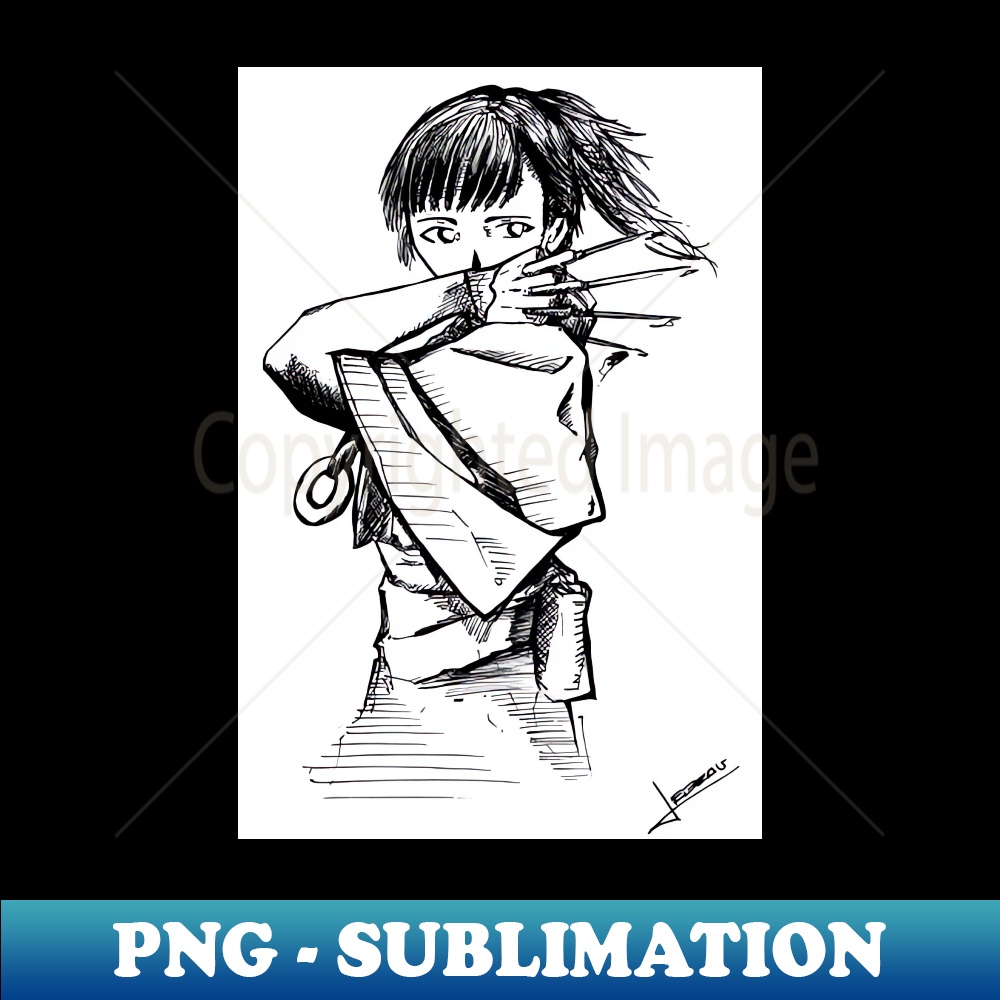 kawaii ninja assasin ecopop in ink skech art kunais - Decora | Inspire ...