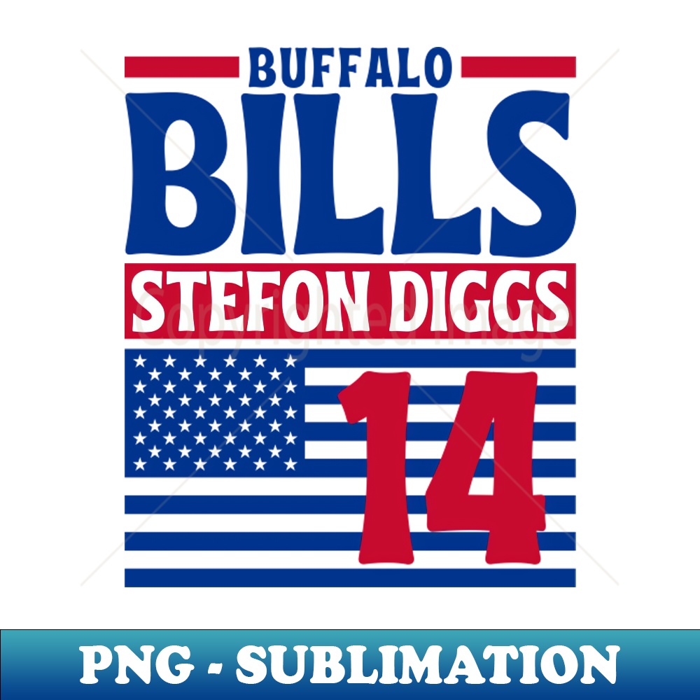 Buffalo Bills Stefon Diggs 14 American Football Team - Retro | Inspire ...