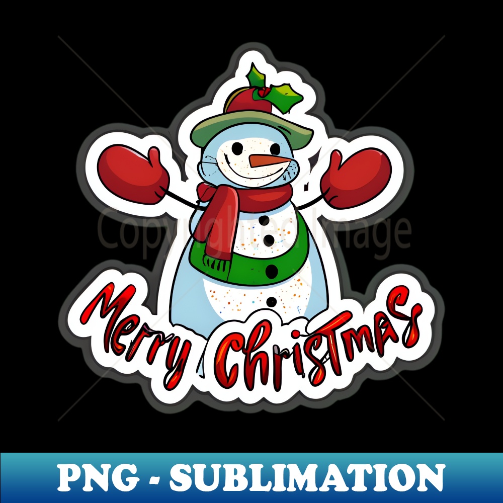 Merry Christmas t-shirt design with smiling snowman for kids | Inspire ...