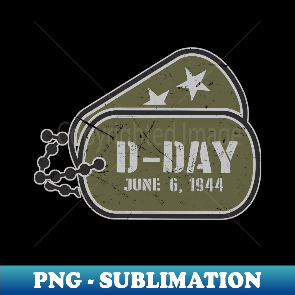 D-DAY June 6 1944 Dog Tag - PNG Transparent Sublimation File - Inspire ...