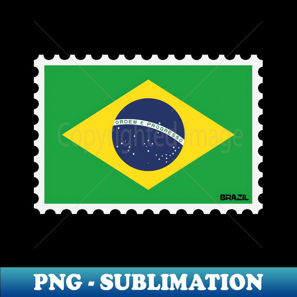 Brazil Stamp Flag - Postage Stamps - Exclusive Sublimation D | Inspire ...