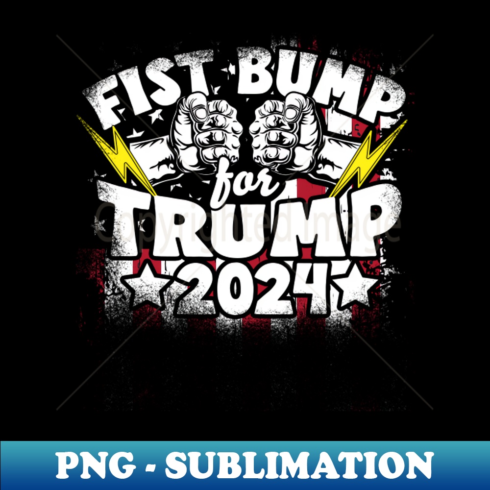 Trump 2024 Fist Bump For Trump - PNG Transparent Digital Dow | Inspire Uplift