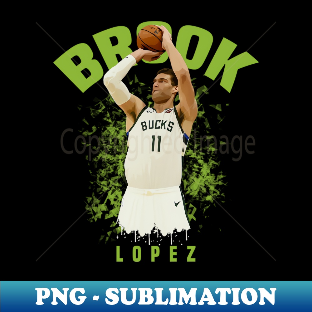 Brook Lopez Basketball Poster Style - High-Resolution PNG Su | Inspire ...