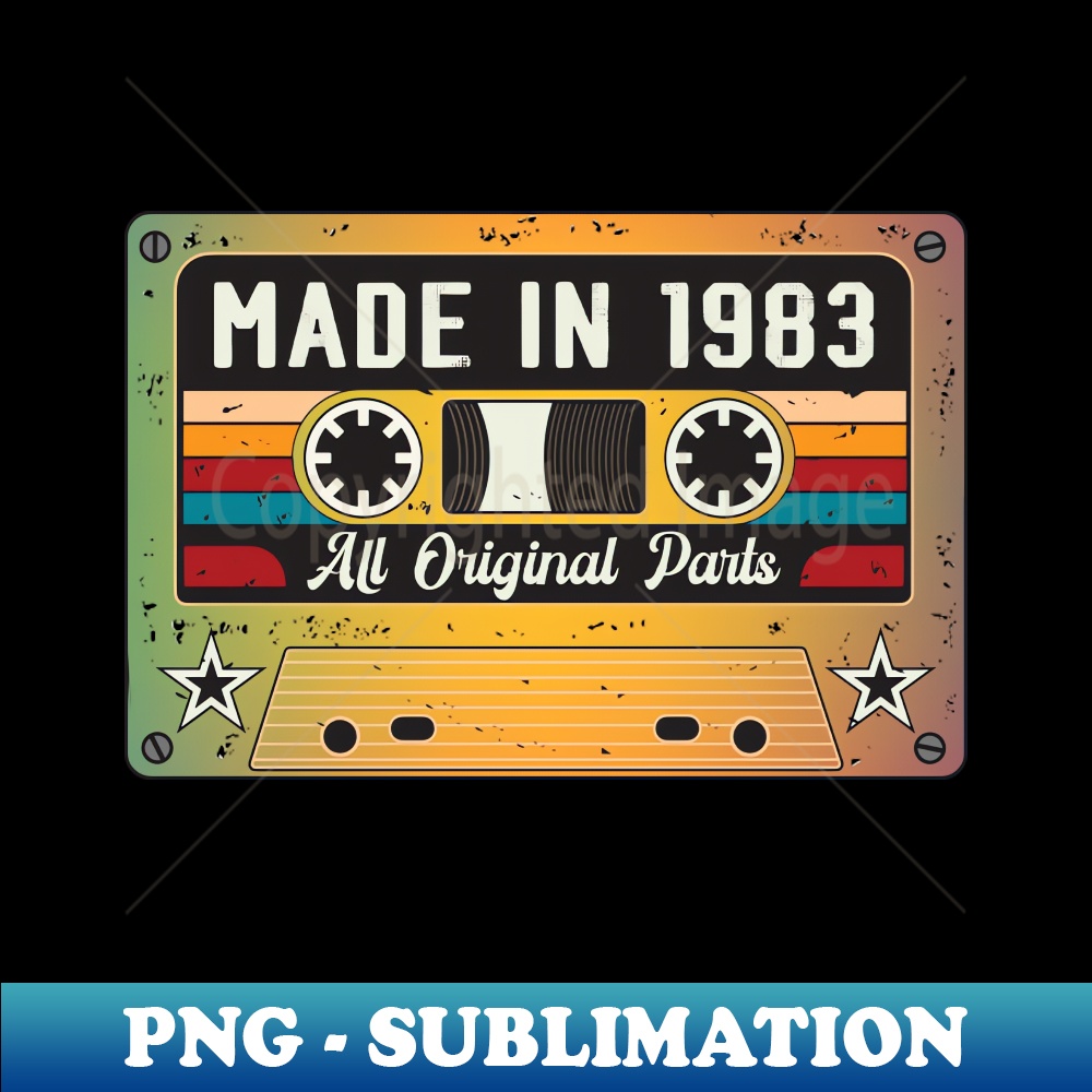 Made in 1983 - Aesthetic Sublimation Digital File - Perfect | Inspire ...