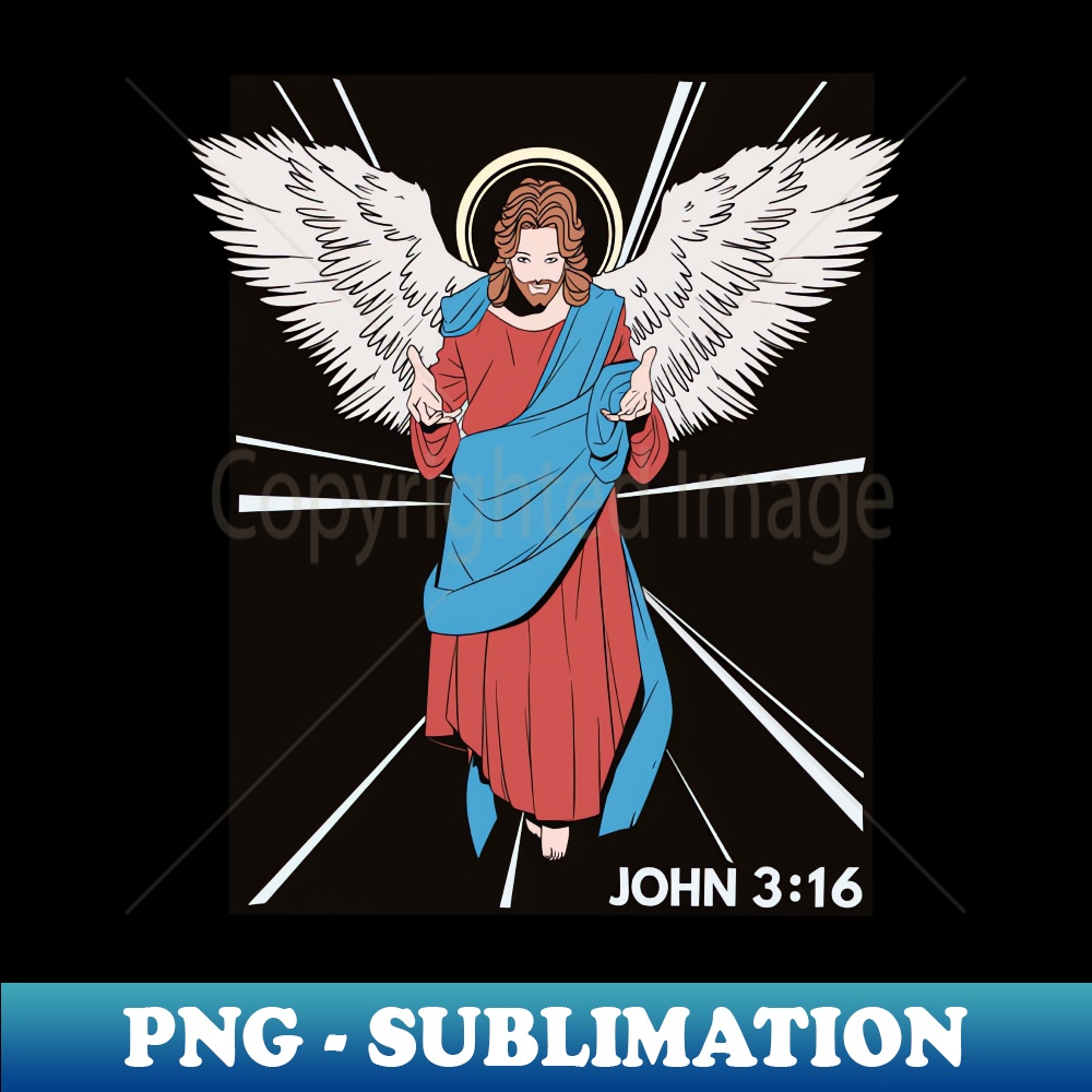 Jesus Christ John 316 Bible Verse Praise The Lord - Digital - Inspire ...