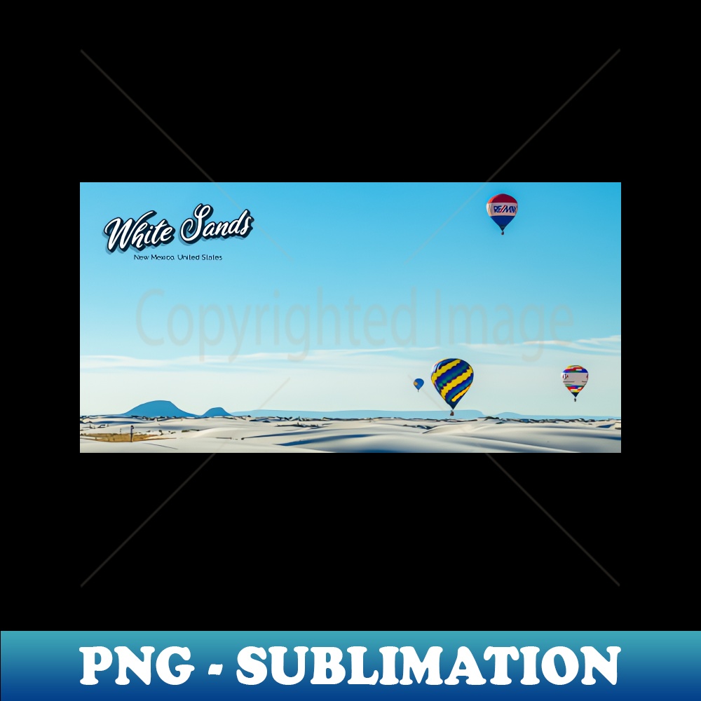 White Sands Hot Air Balloon Invitation - Unique Sublimation - Inspire ...