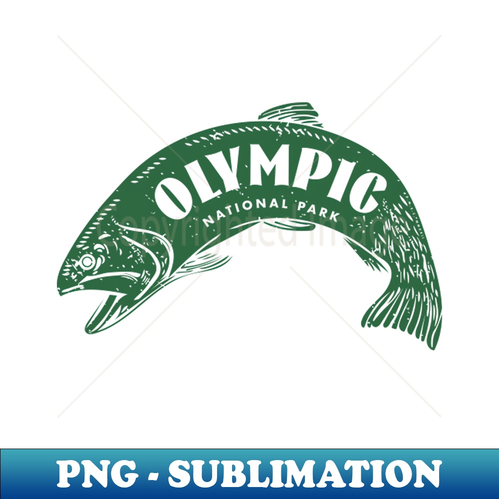 Olympic National Park Fish - Green - Exclusive Sublimation D | Inspire ...