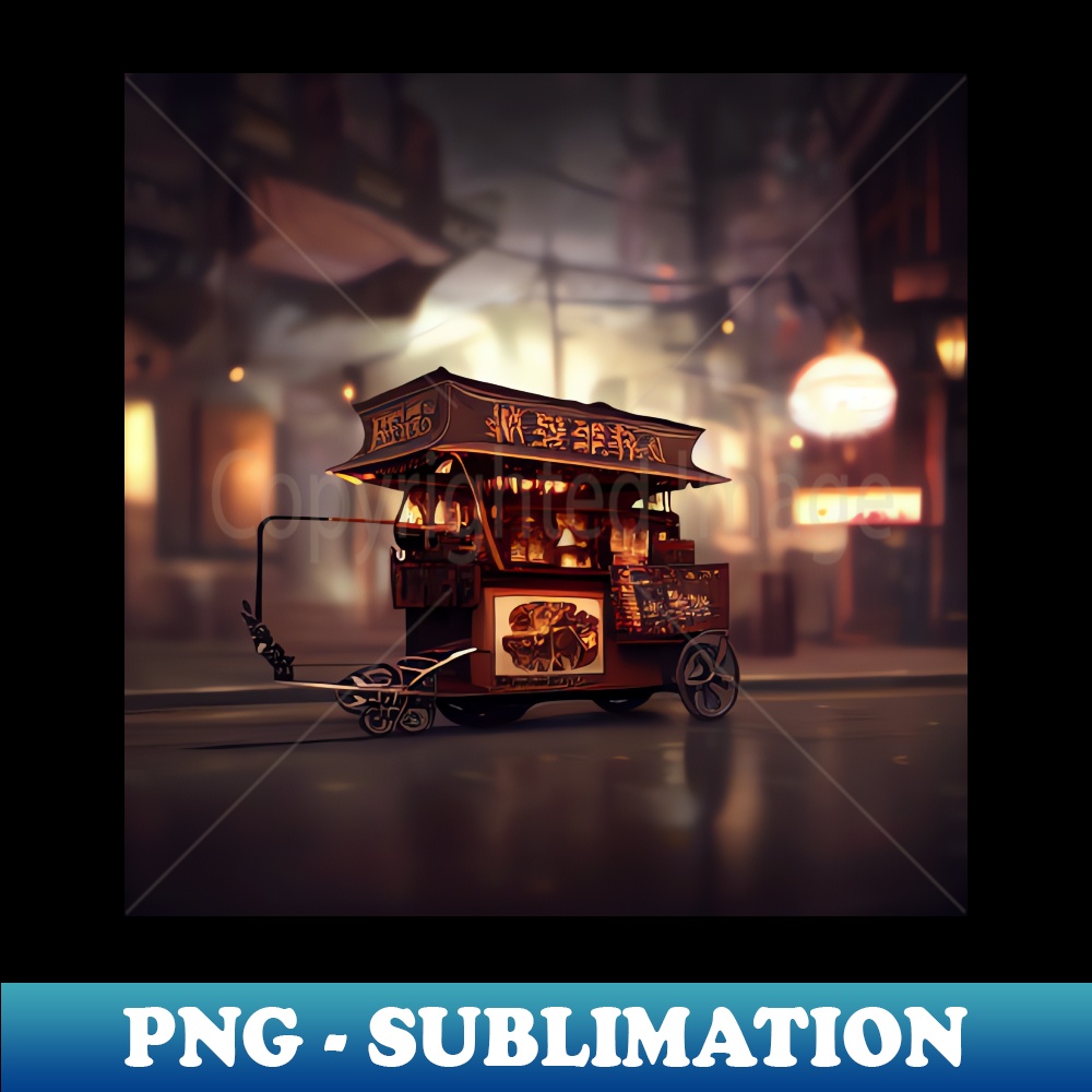 Steampunk Tokyo Ramen Cart - Retro PNG Sublimation Digital D | Inspire ...
