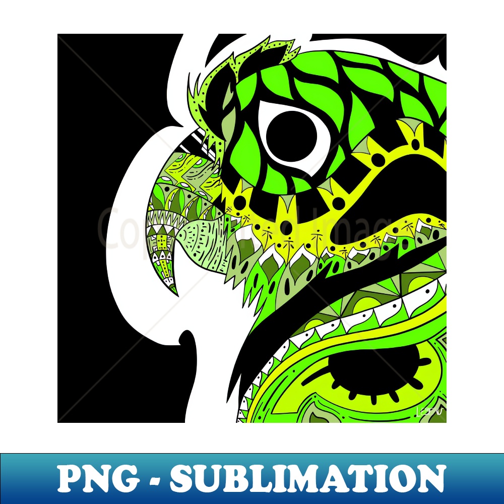 green emerald golden parrot ecopop guacamaya bird in mexican | Inspire ...