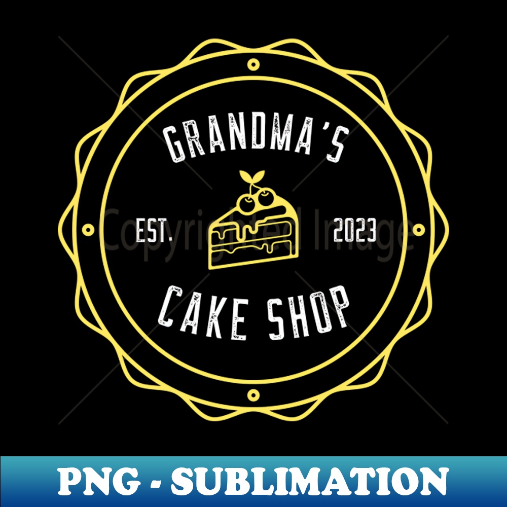 Grandma Cake Shop Yellow Design - Aesthetic Sublimation Digi | Inspire ...