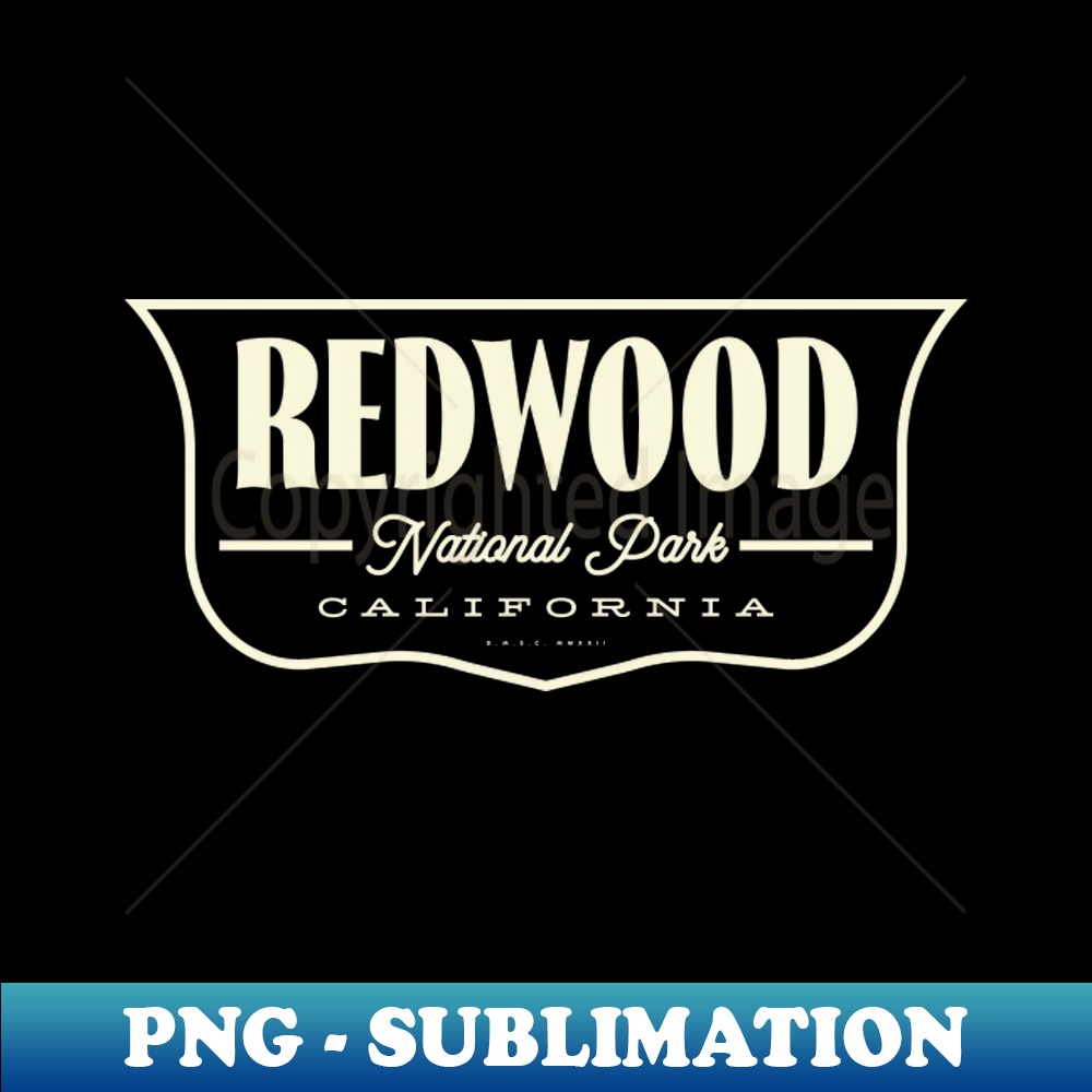 Redwood National Park Shield - Tan - Exclusive PNG Sublimati | Inspire ...