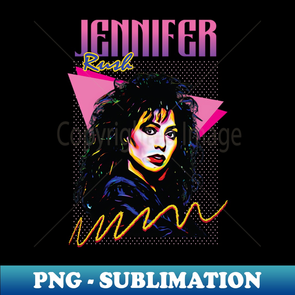 Jennifer Rush 80s Retro Fan Art Design - PNG Sublimation Di | Inspire ...