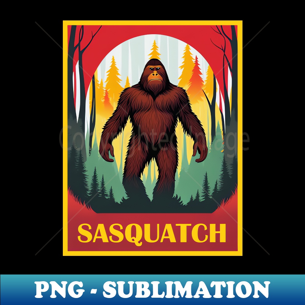 Sasquatch - PNG Transparent Sublimation Design - Unlock Vibr | Inspire ...