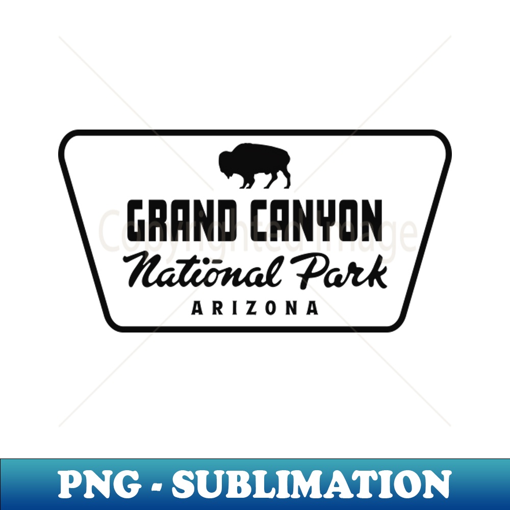 Grand Canyon National Park Buffalo Badge - Black - Premium S | Inspire ...
