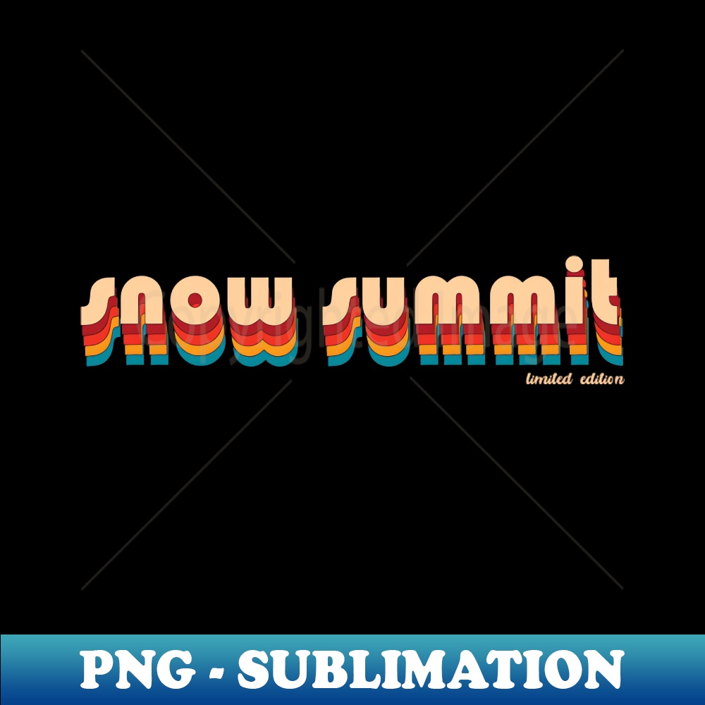 Retro Snow Summit Mountain - Stylish Sublimation Digital Dow | Inspire ...
