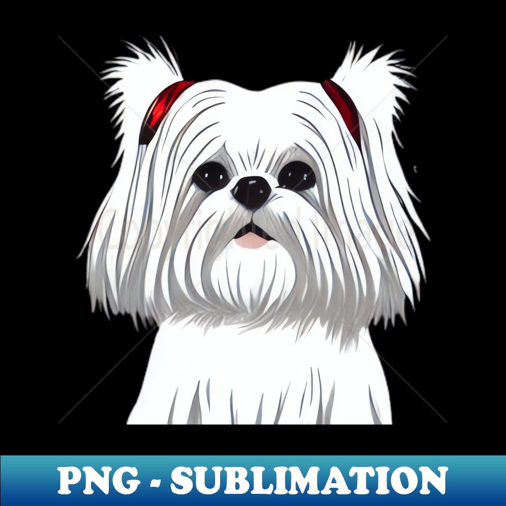 Cute Little Crusty White Dog Maltese Shih Tzu Mom with Fluff | Inspire ...