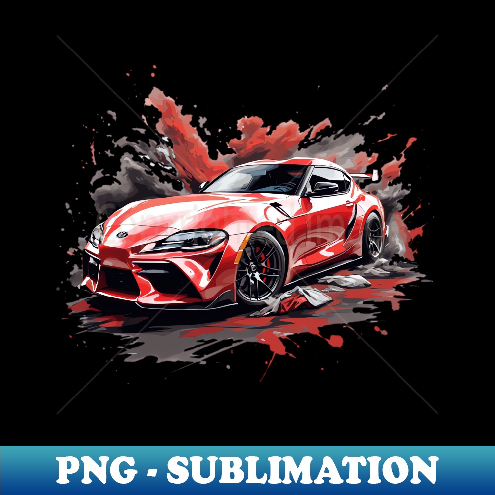 Red Toyota Supra Mk4 - PNG Transparent Sublimation File - Vi | Inspire ...