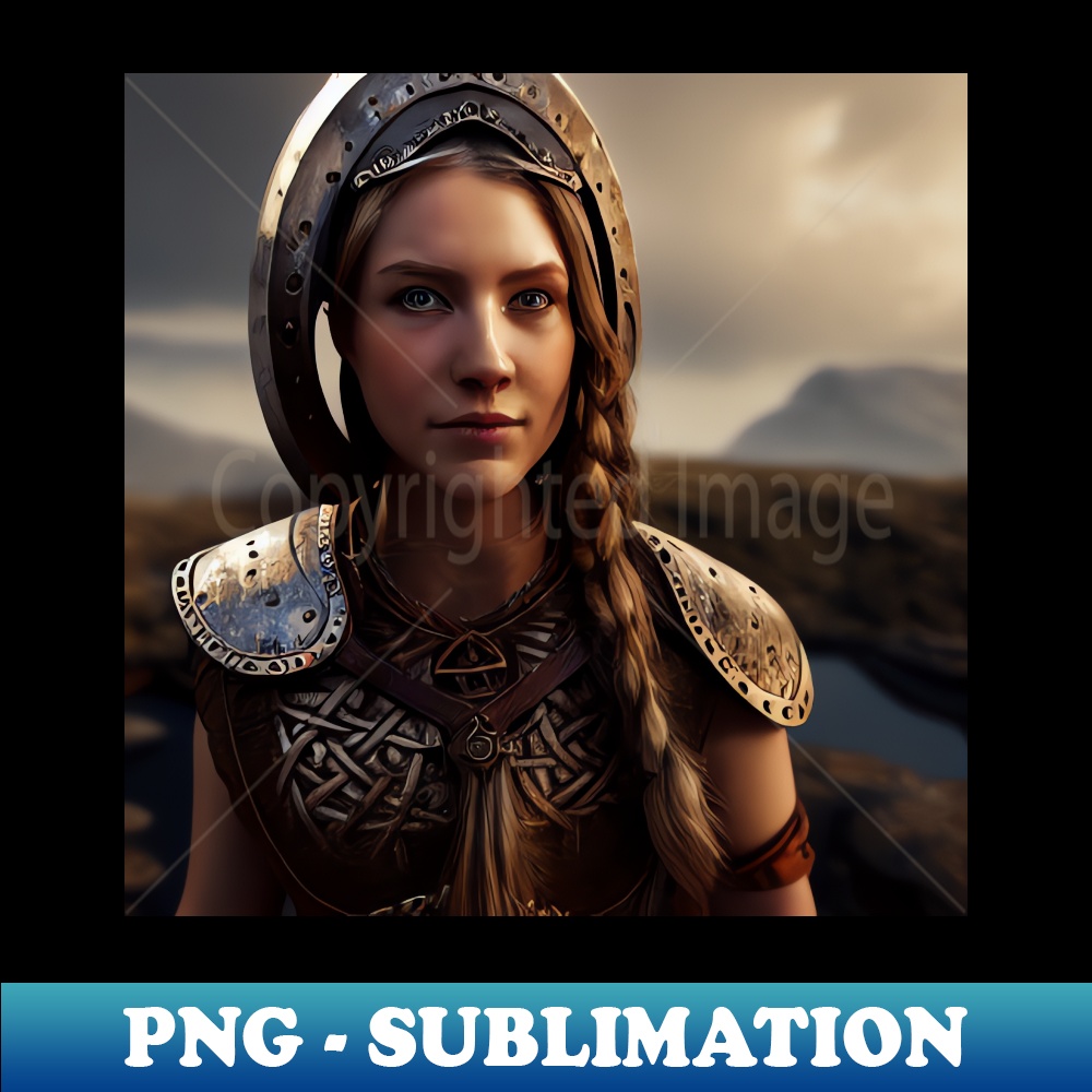 Viking Shield Maiden - Unique Sublimation PNG Download - Stu | Inspire Uplift