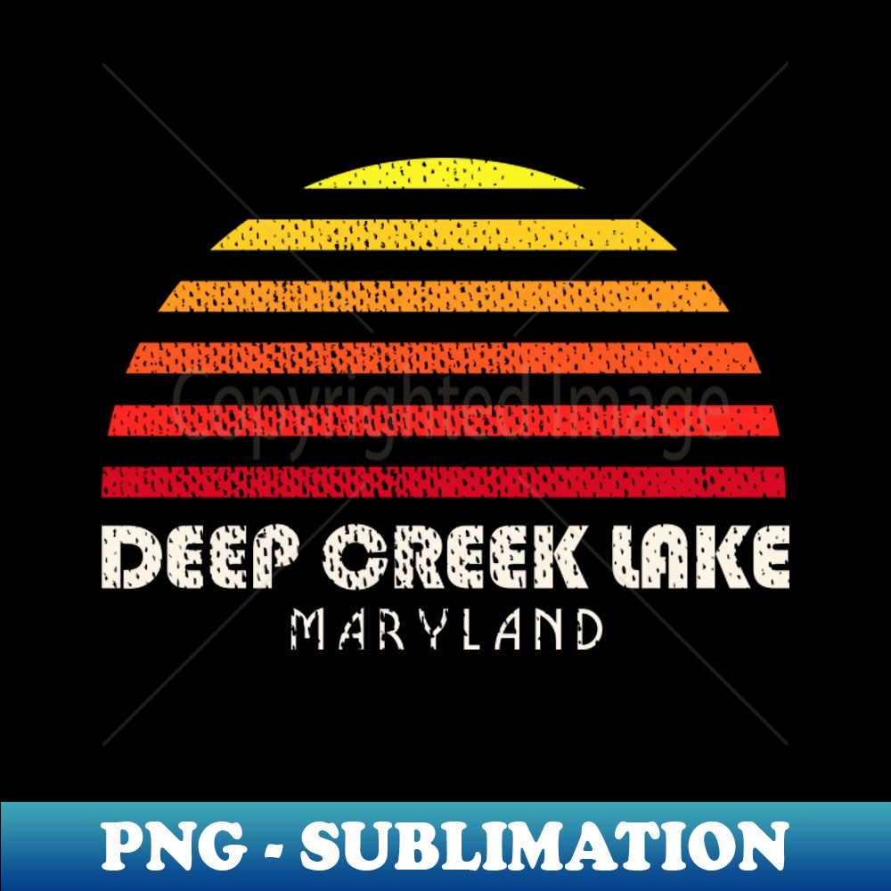 Deep Creek Lake State Park Maryland Retro Sunset - Exclusive | Inspire ...